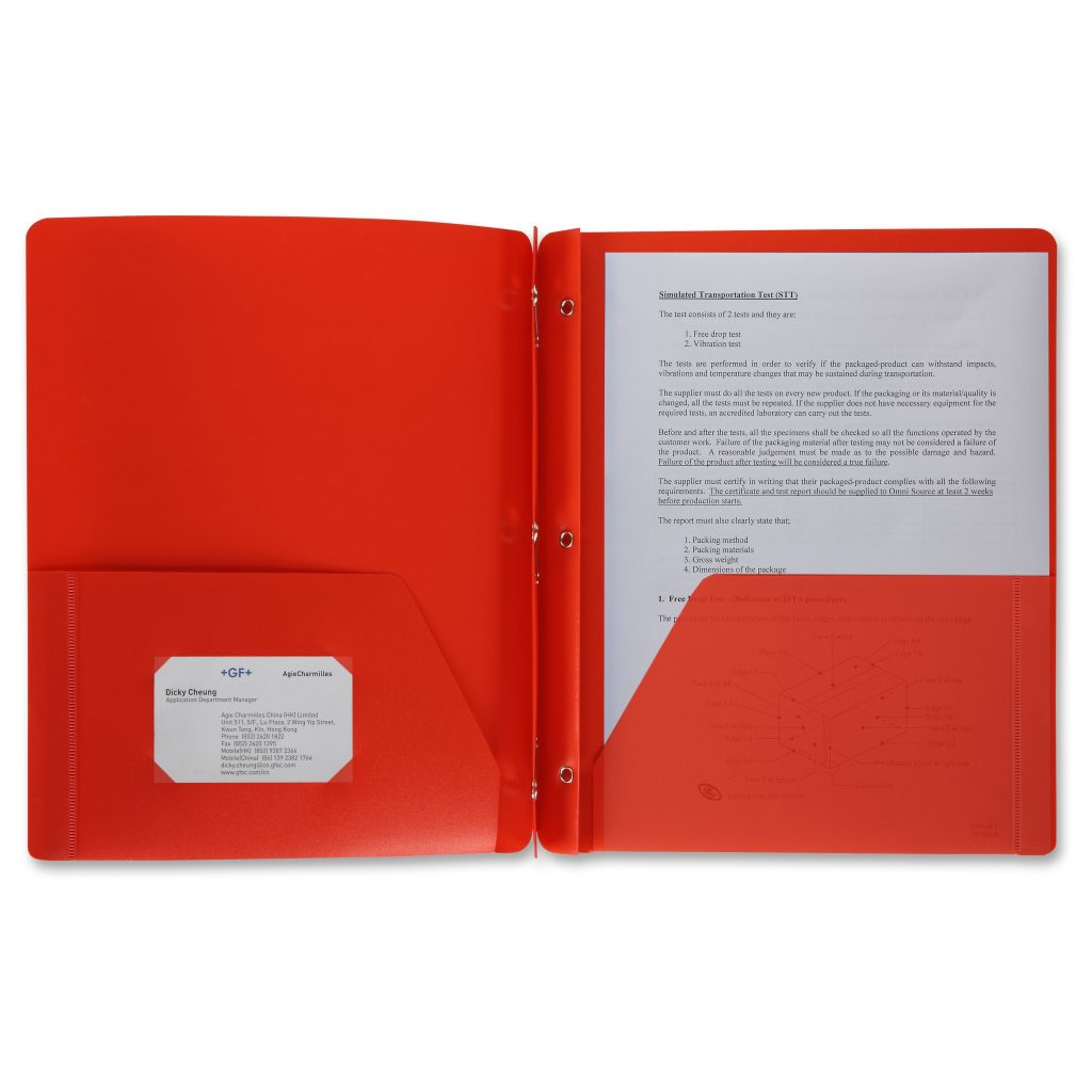 Red Folder w/ Fasteners - Ready-Set-Start