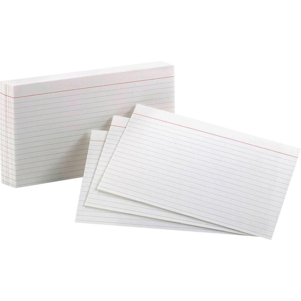 5x8 Ruled Index Cards - Ready-Set-Start